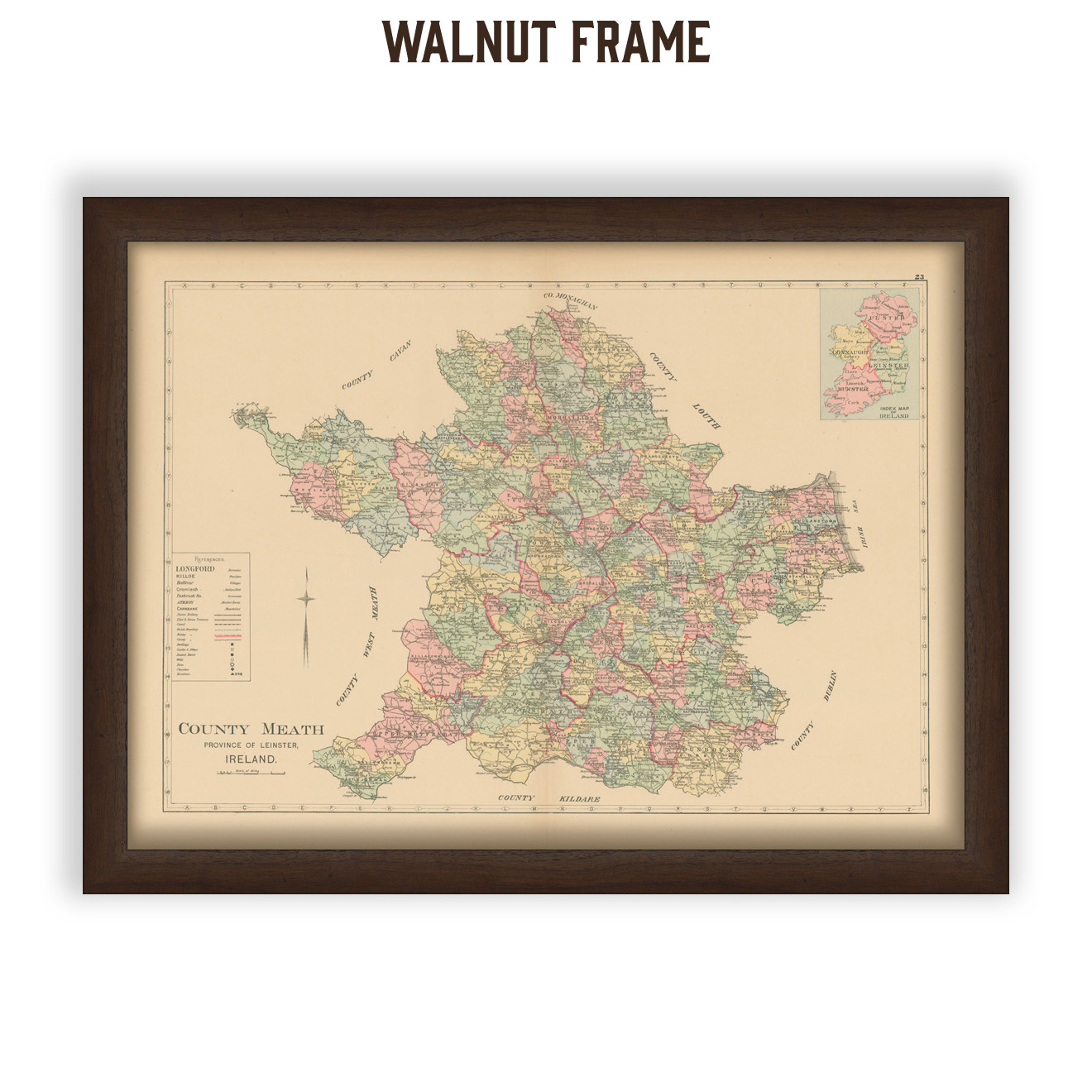 County Meath – Antique Map – Boston Map Company